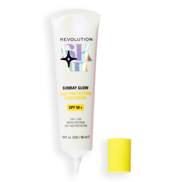 Revolution Skin Sunray Glow Daily Protection Sunscreen SPF 50+ with Vi ...