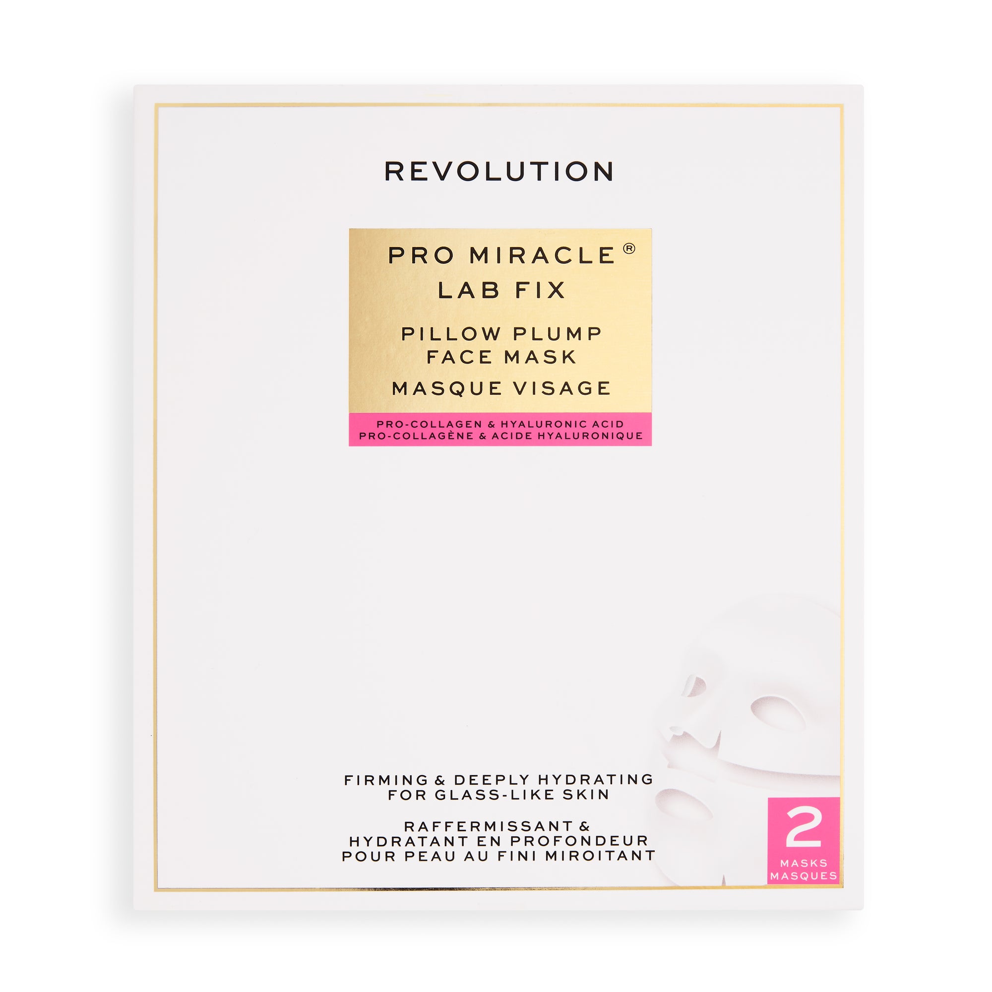 Revolution Pro Miracle Lab Fix Pro- Collagen Pillow Plump Face Mask ...