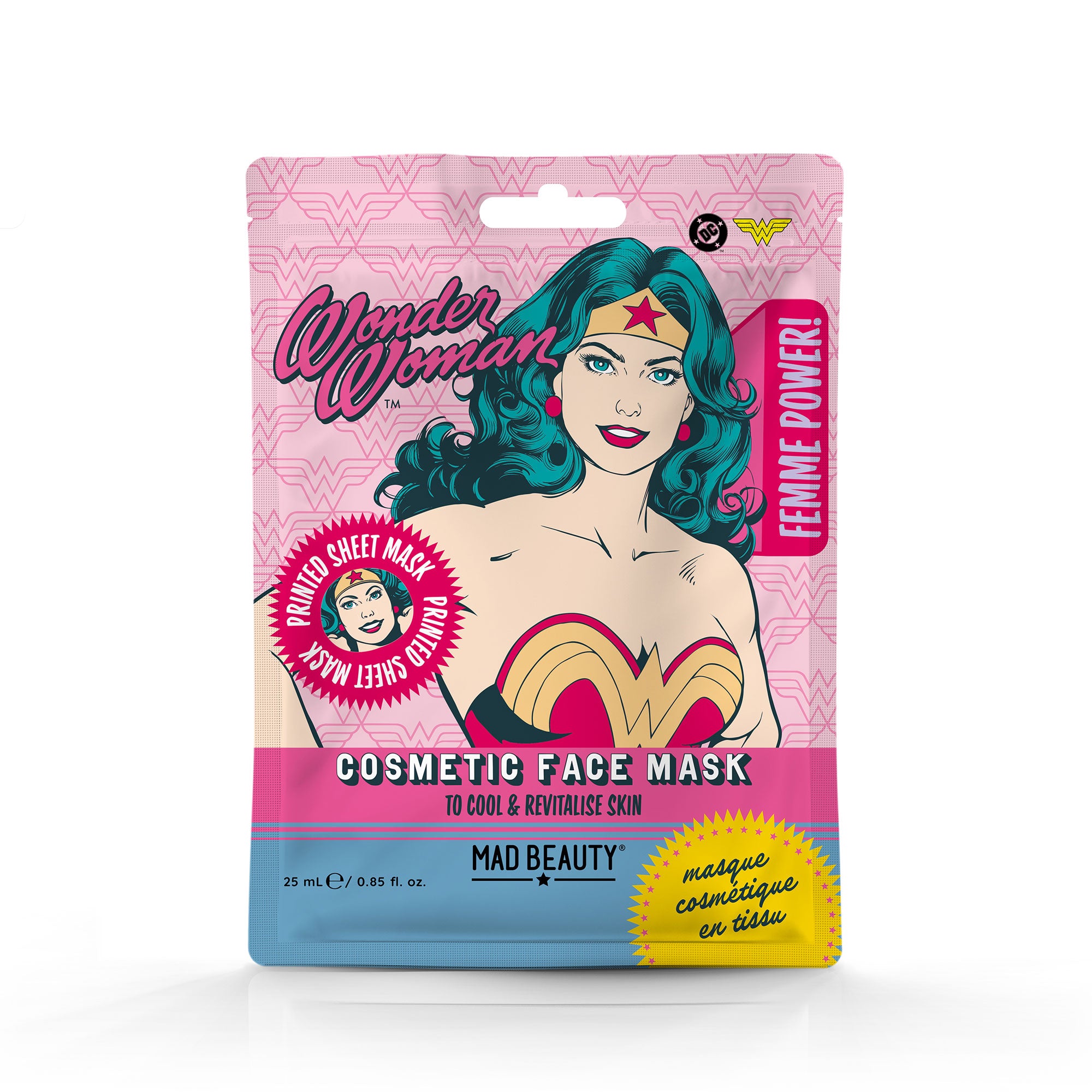 DC Femme Power Cosmetic Face Mask - Wonder Woman - LUCY MAKEUP STORE MALTA