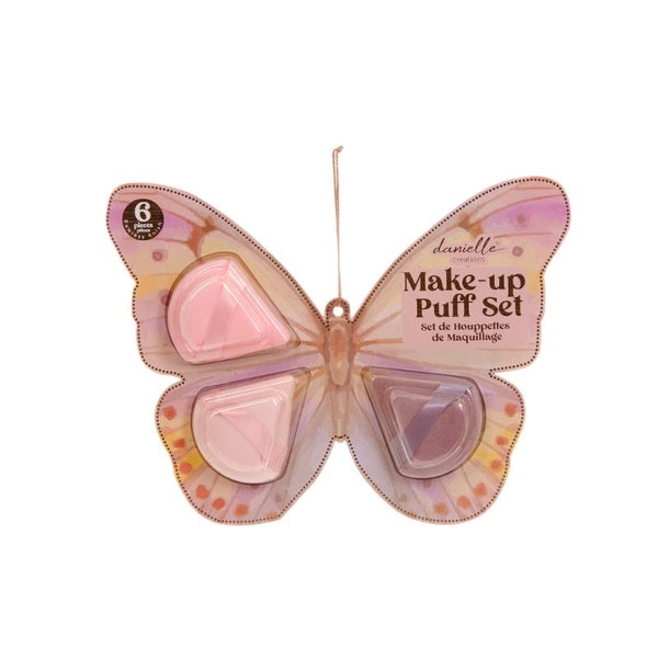 Danielle - Butterfly Makeup Puff Set of 4 - LUCY MAKEUP STORE MALTA