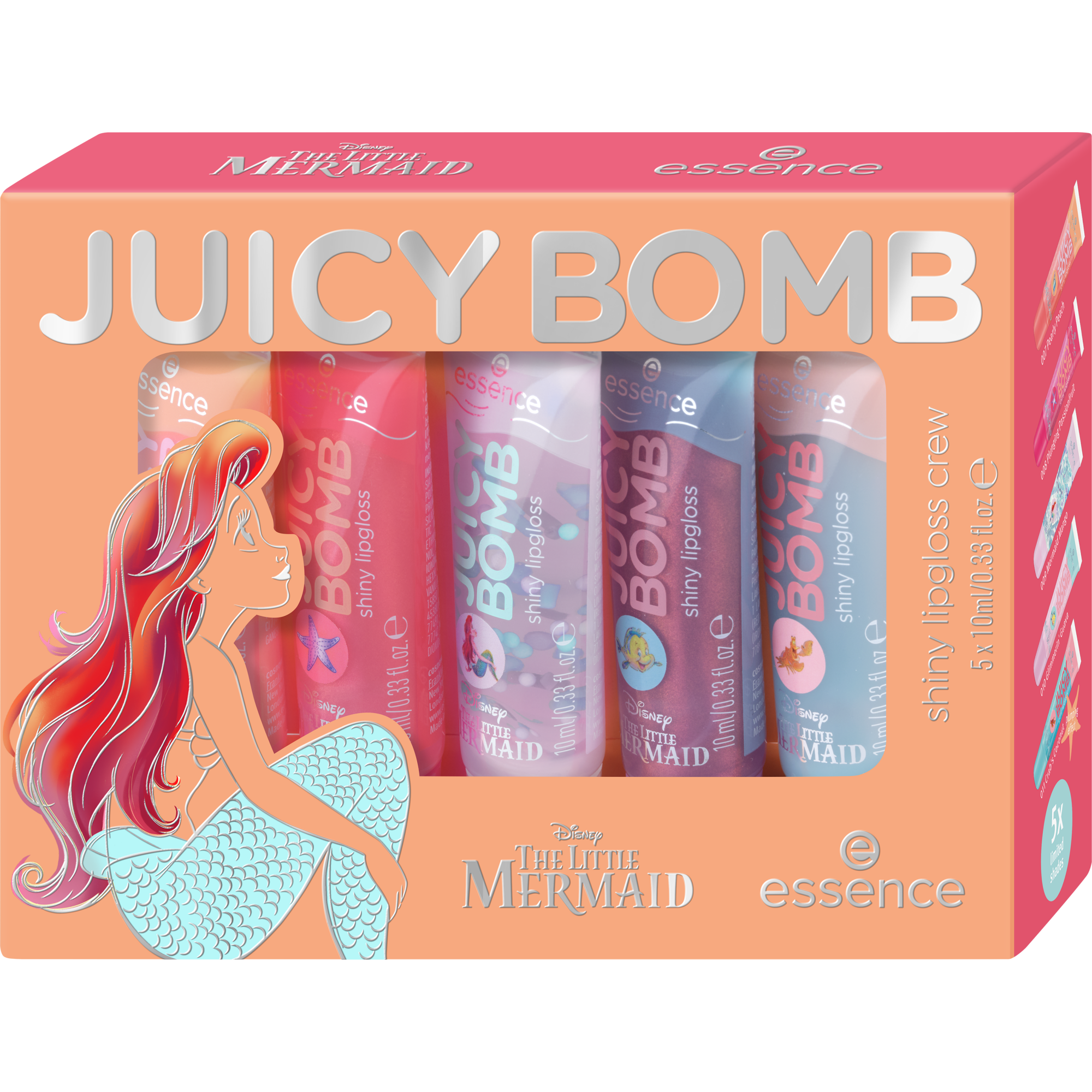 essence Disney THE LITTLE MERMAID JUICY BOMB shiny lipgloss crew - LUCY ...
